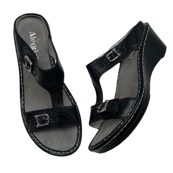 Alegria | Shoes | Alegria Wild West Night Wedge Sandals Size 49 Lar34 ...